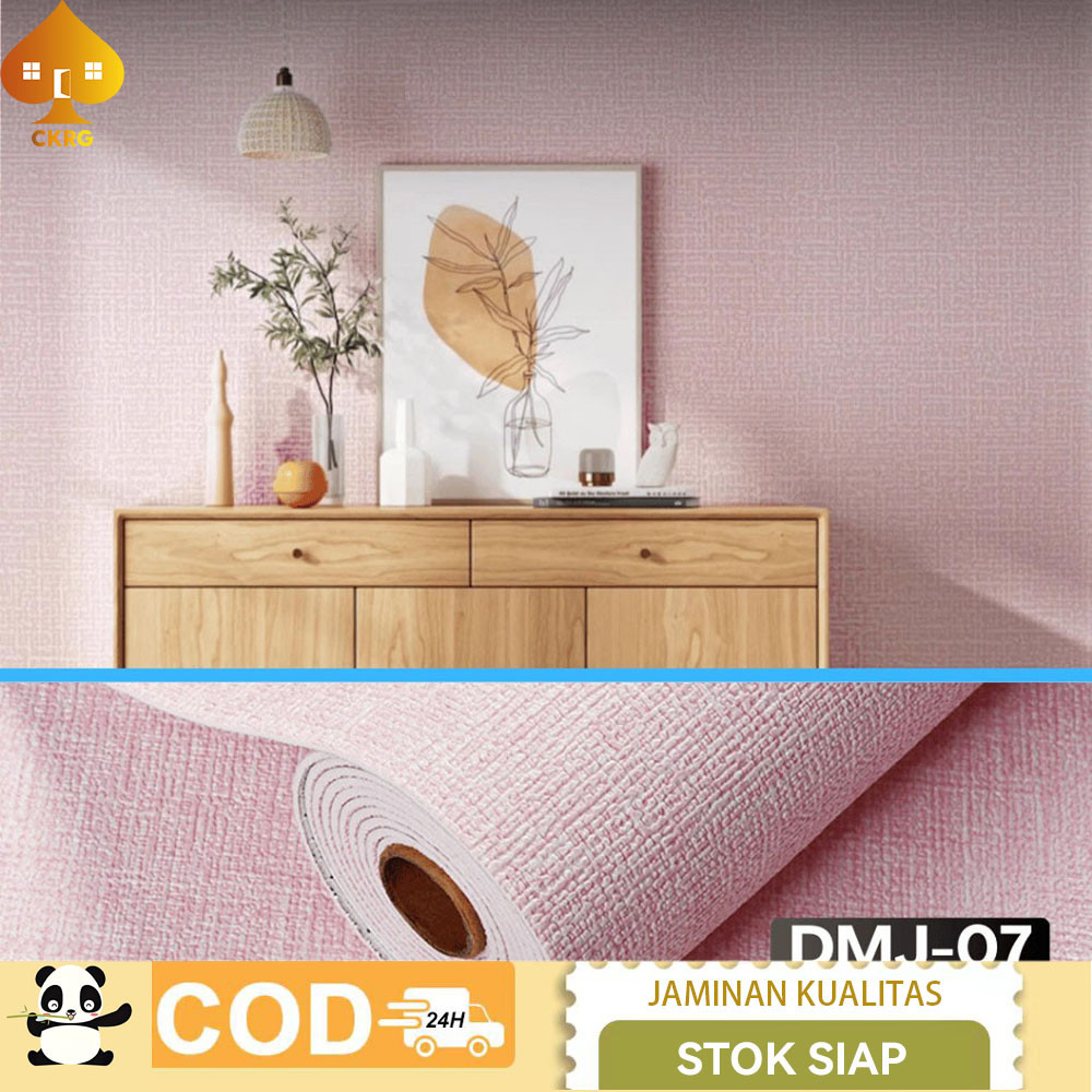 Jual Wallpaper Dinding 3D Sederhana Wallpaper Linen Roll Dekorasi Walpaper 50CM*300CM DMJ-07 ...