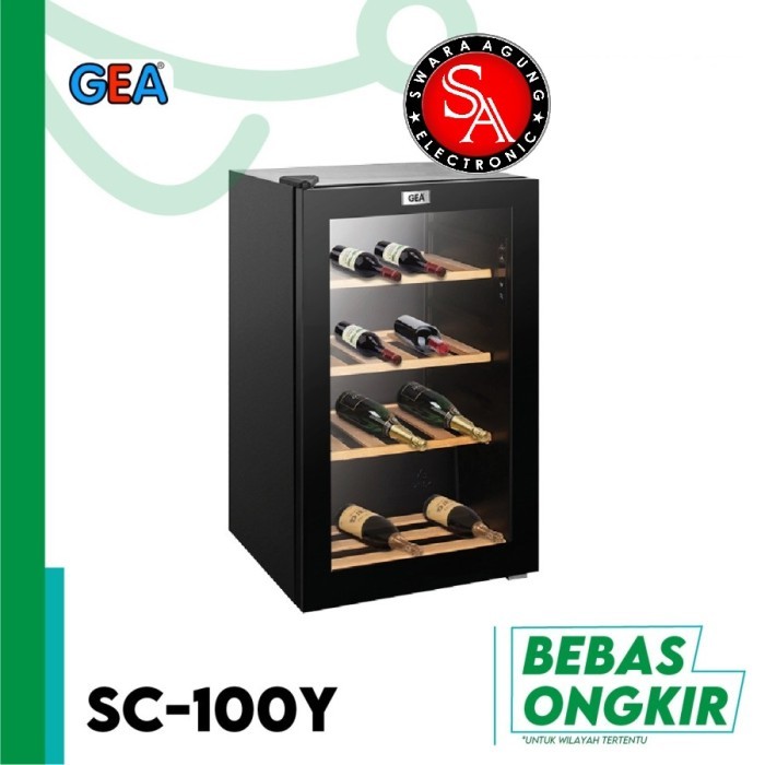 Jual Kulkas Showcase Wine Cooler 4 Rak GEA (Isi 30 Botol) SC-100Y ...