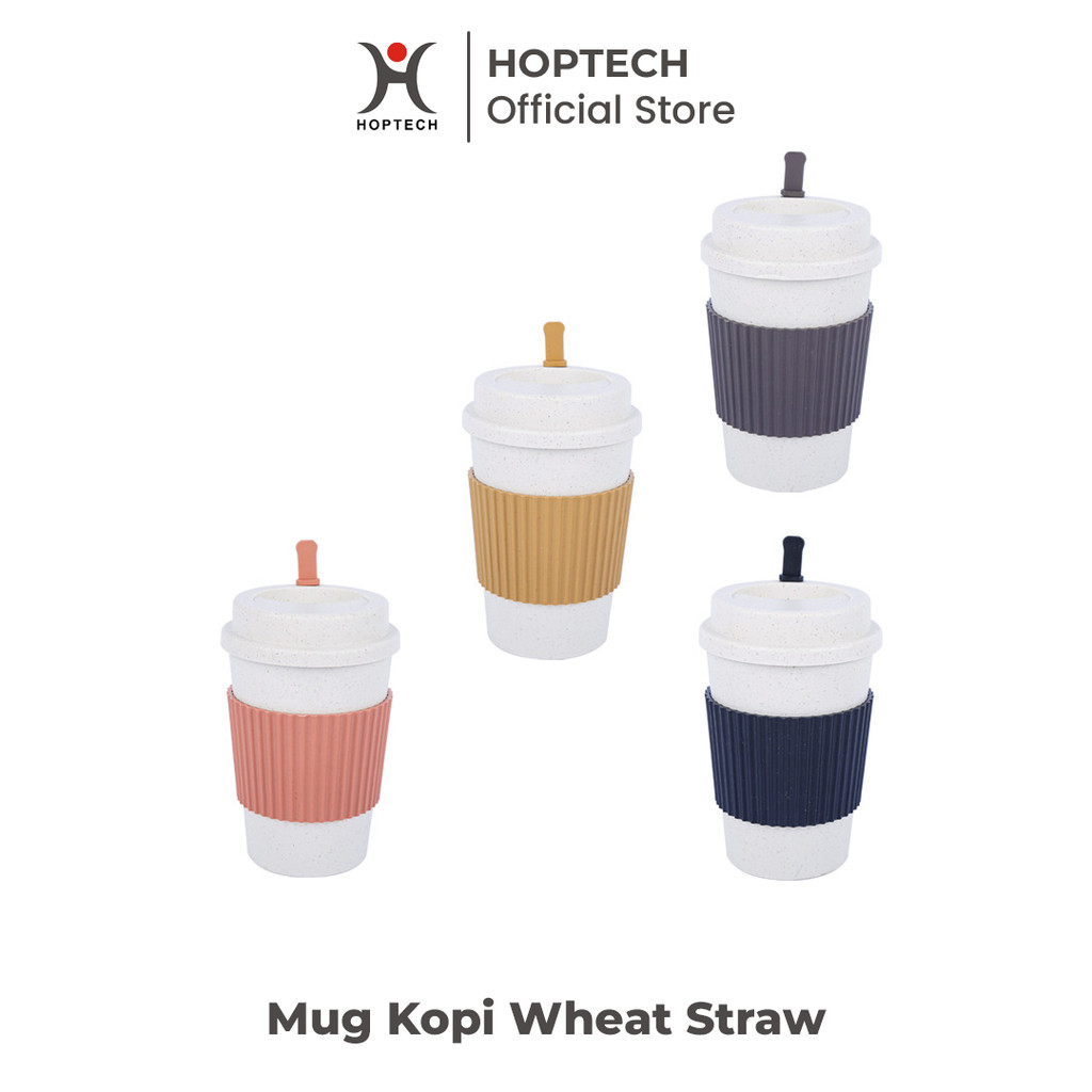 Jual Hoptech - Wheat Straw Mug Kopi / Mug Praktis / Mug Minuman Dingin ...