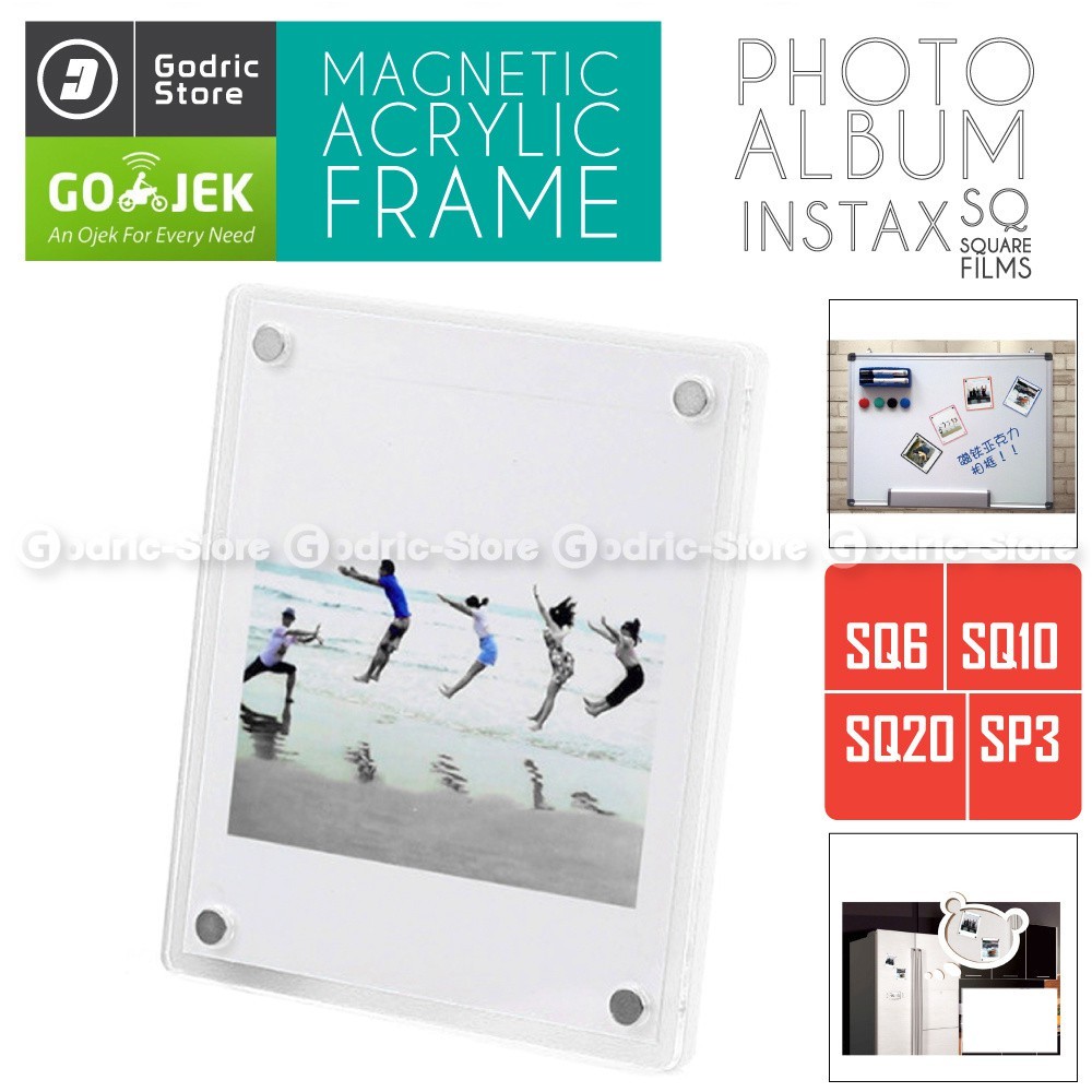 Jual Frame Acrylic Magnet Album Kulkas Fujifilm Instax SQUARE SP3 SQ6 SQ10 SQ20 etc | Shopee ...