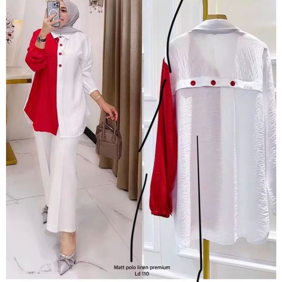 Jual One Set Merah Putih Bahan Kringkel || Set 17 Agustusan | Shopee ...