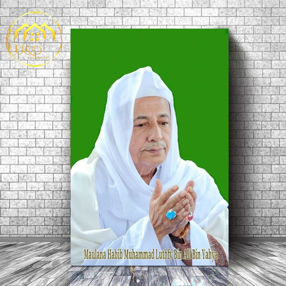 Jual POSTER KAYU HABIB LUTFI BIN YAHYA - POSTER HABIB LUTFI BIN YAHYA ...