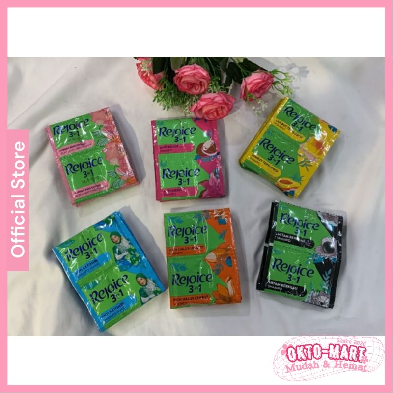 Jual Rejoice shampo sachet renceng 10ml isi 12 sachet all Variant promo ...