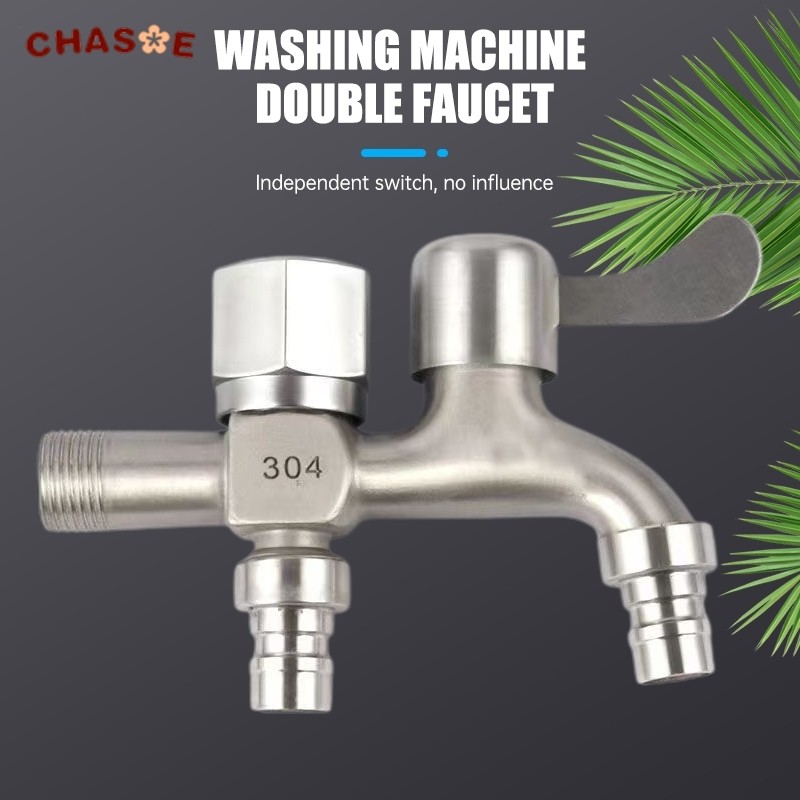 Jual 【COD 】Kran Cabang Engkol Double Faucet Stainless SUS 304 Anti Karat / Kran Cabang Keran Air ...