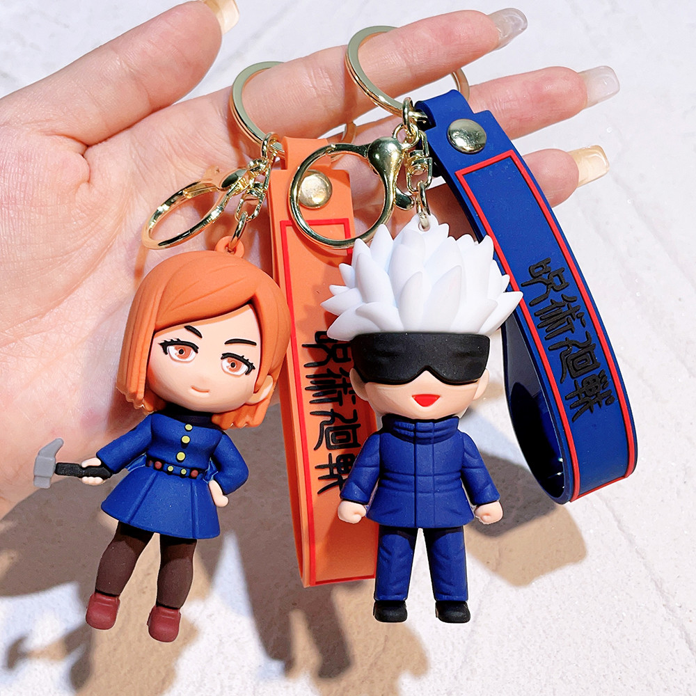 Jual Anime Jujutsu Kaisen Cosplay keychain Gojo Itadori Fushiguro ...