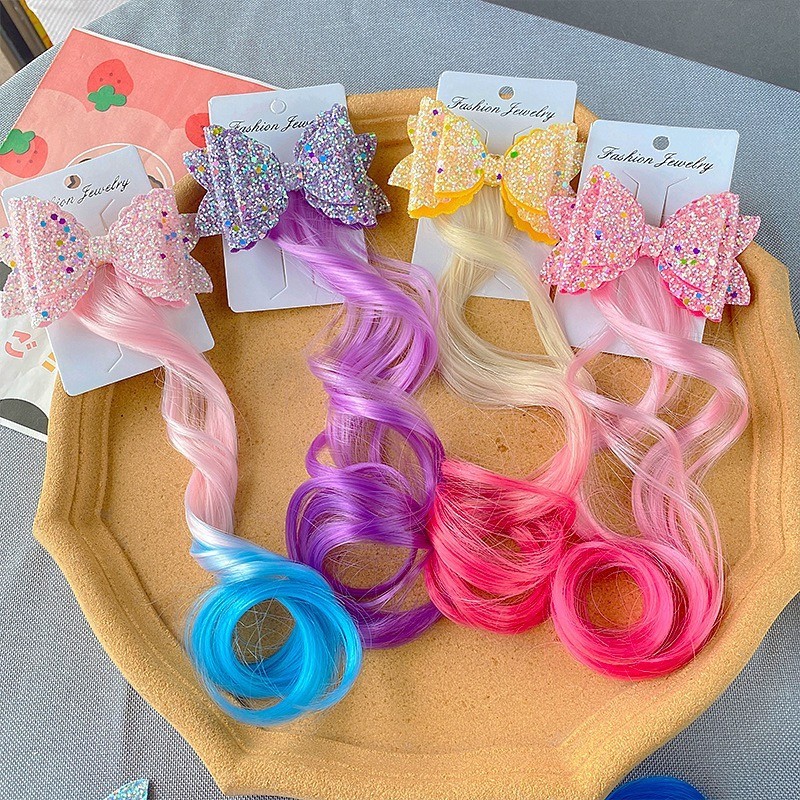 Jual ED - JEPITAN RAMBUT PALSU ANAK KOREA MODEL PITA CURLY PRINCESS ...