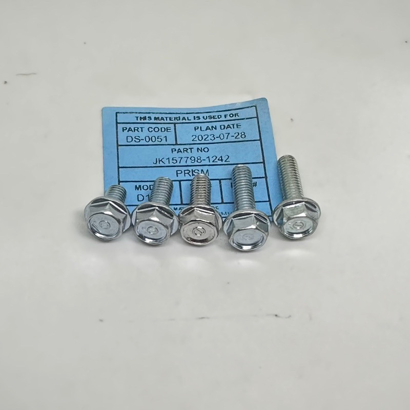 Jual ORIGINAL BOLT FLANGE M6 BAUT 10 panjang 1cm 1,4cm 1,6cm 1,8cm 2cm atau 10mm 14mm 16mm 18mm ...