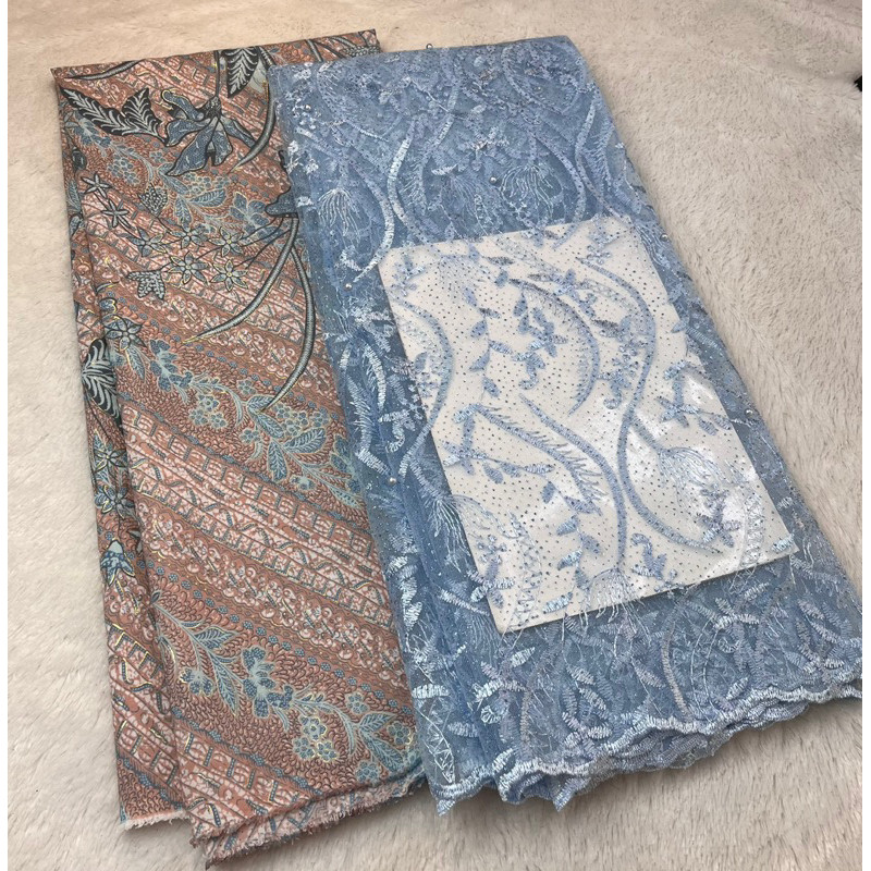 Jual Elegan_Textile Set/Paket Kain Bridesmaid Tile Mutiara & Batik Kain ...