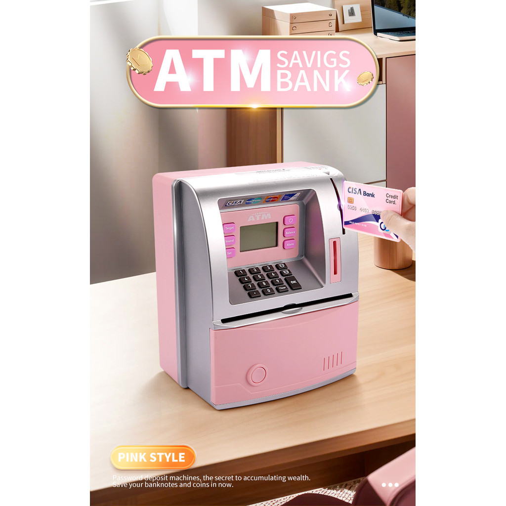 Jual Children Smart Piggy Bank Simulation ATM Savings and Withdrawal ...