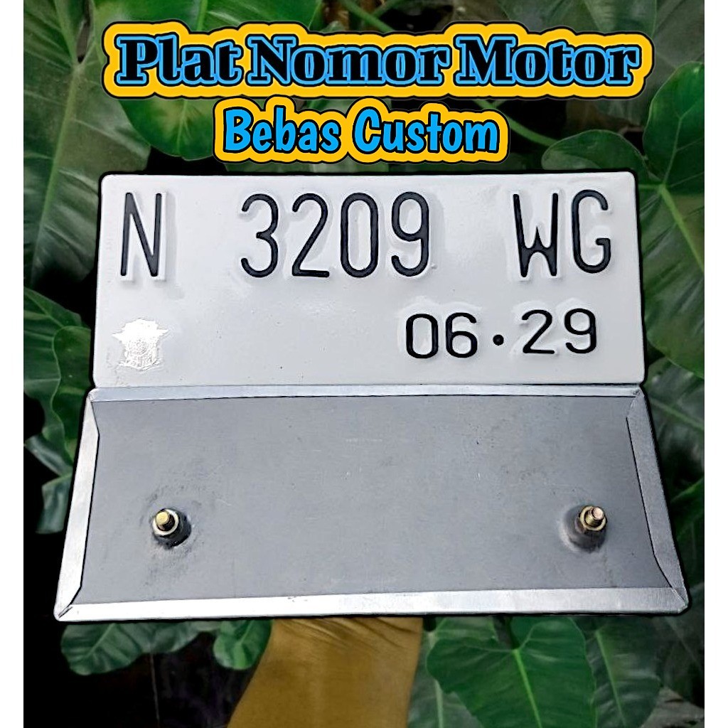 Jual Custom Plat Motor Putih | Shopee Indonesia