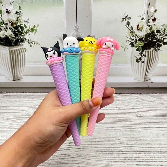 Jual Bolpen Pena Pulpen Eskrim SANRIO Super Cute Lucu Tinta Hitam ...
