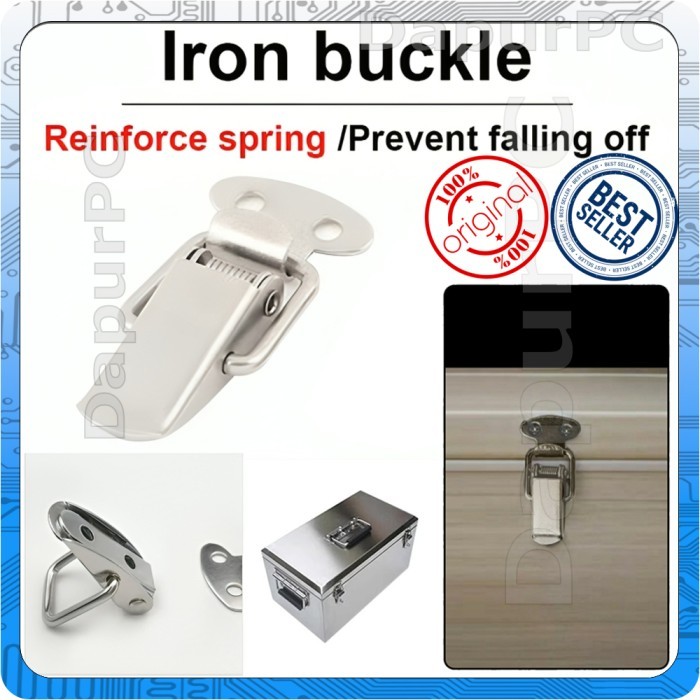 Jual Toggle Catch Latch Iron Hasp Spring Loaded Stainless Steel Tool ...