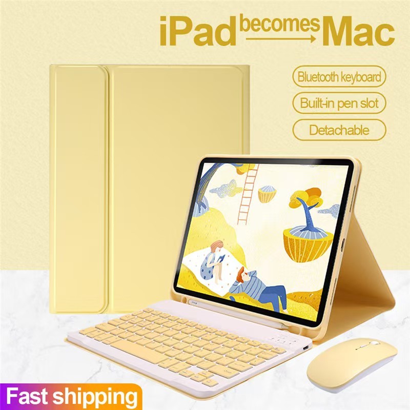 Jual Keyboard Case for ipad Gen 7/8/9 Air4/Air5 Air6 M2 Gen10th Pro11 ...