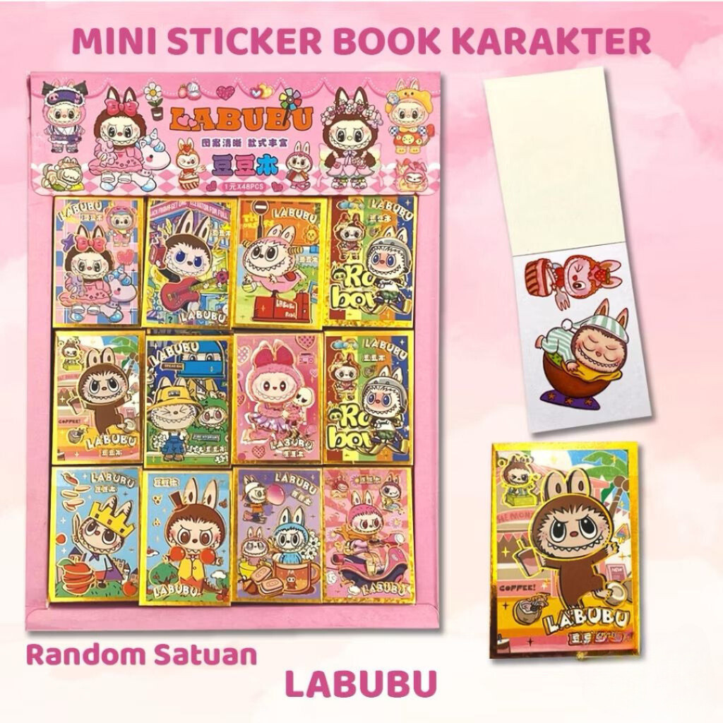 Jual Mainan Anak Mini Sticker Book Karakter Stiker Buku Tempel Kertas ...