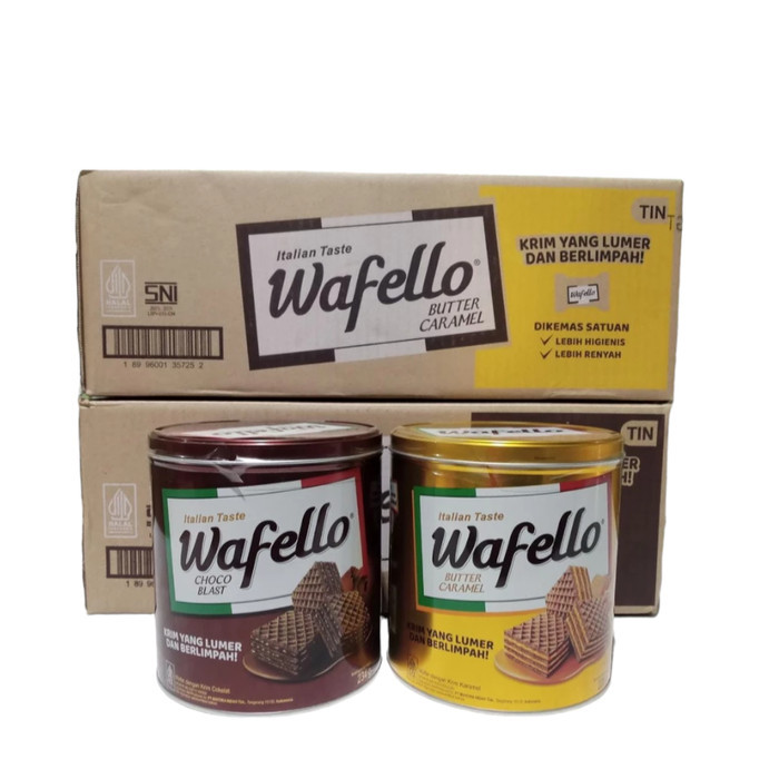Jual Wafer Wafello Kaleng - Butter Caramel by Summerstore id | Shopee ...