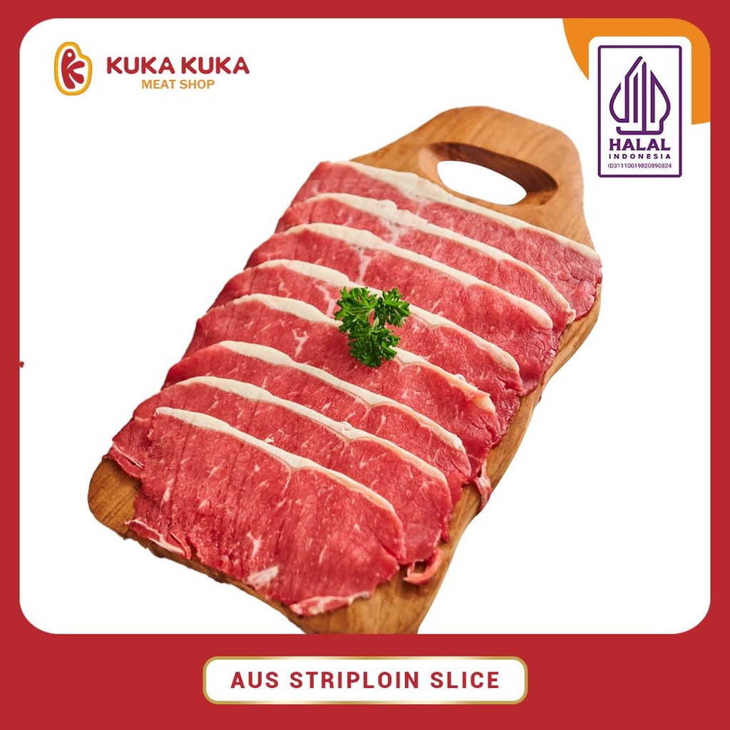 Jual Daging Sapi Aus Striploin / Sirloin Aus Beef Slice Lean Meat ...