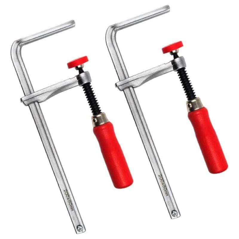 Jual 120-300mm Wood Handle Guide Rail Clamps with Screw Action Arm for ...