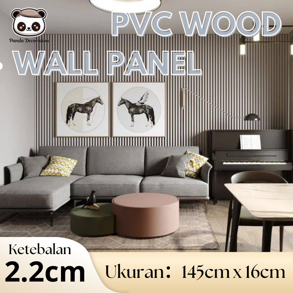 Jual Wood WPC Wall panel [145cm*16cm*2.2cm] dekorasi anti rayap dan ...