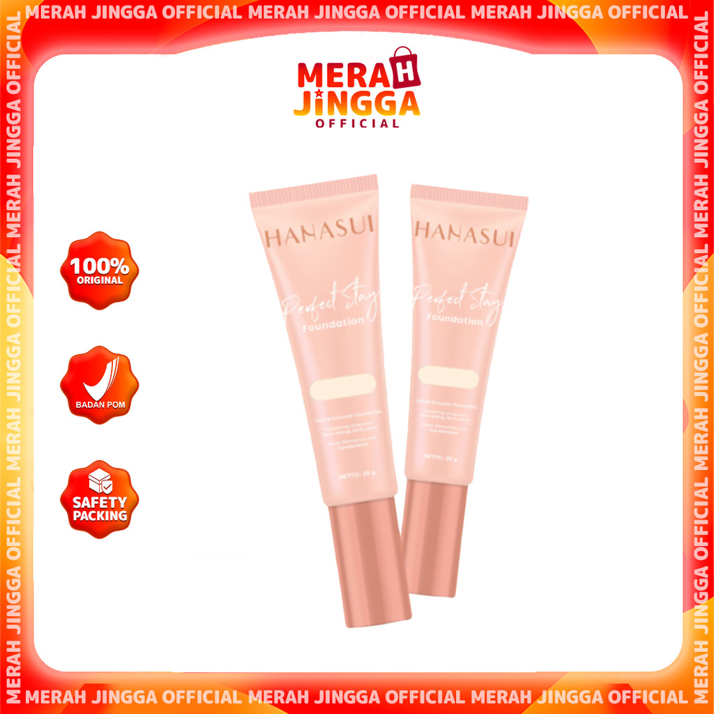 Jual Hanasui Perfect Stay Foundation 25gr - Foundation | Merah Jingga ...