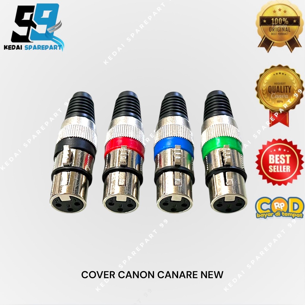 Jual COVER CANON CANARE COVER LUBANG 3 PIN JACK FEMALE SOCKET CANON ...