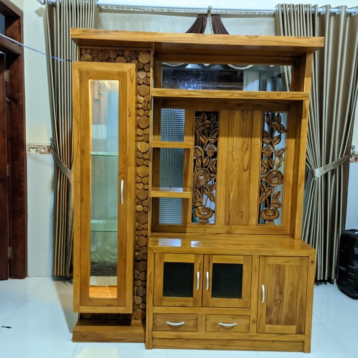 Jual partisi ruangan minimalis modern | Mebel Jepara | Shopee Indonesia