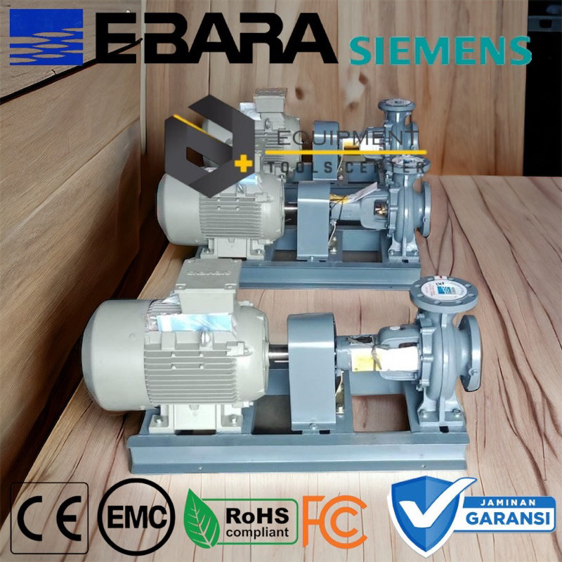 Jual Pompa Ebara 100x80 FSJA + Motor Siemen 45Kw 60Hp 380v 2900rpm 50 Hz | Shopee Indonesia