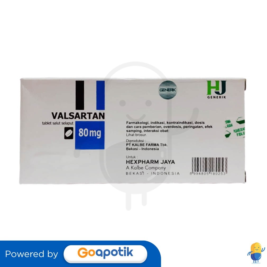 Jual Valsartan Hexpharm 80 Mg Box 30 Tablet | Shopee Indonesia
