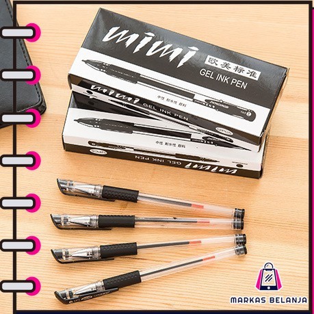 Jual HL0008 Pena Gel Mimi 0.5 Mm Pulpen Internasional Balpoin Per Pcs ...
