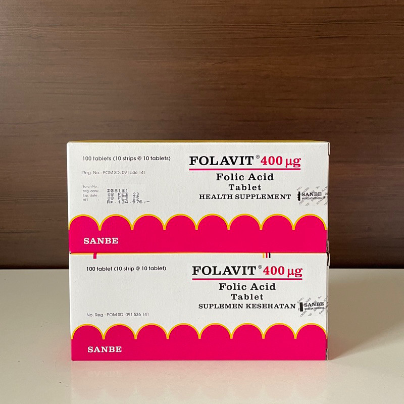 Jual Folavit 400mg Box isi 100 Tablet | Shopee Indonesia