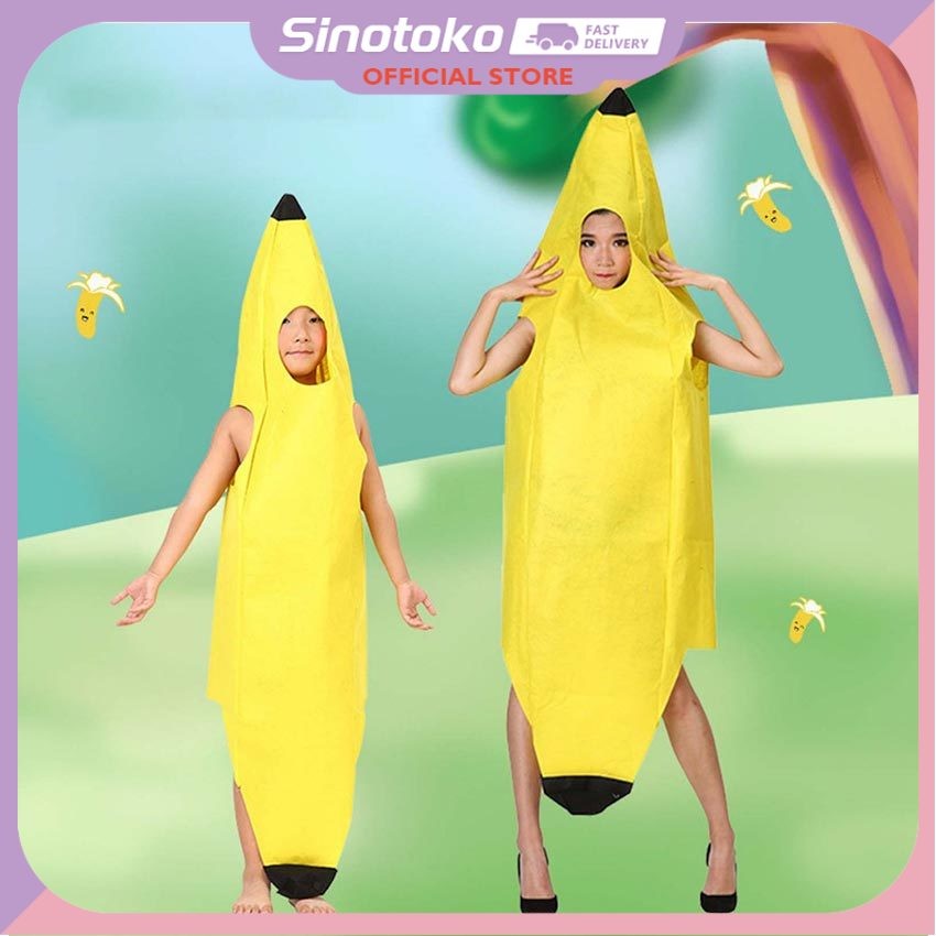 Jual Kids/Adult Kostum Buah Setelan Pisang Maskot Costume Yellow Banana ...