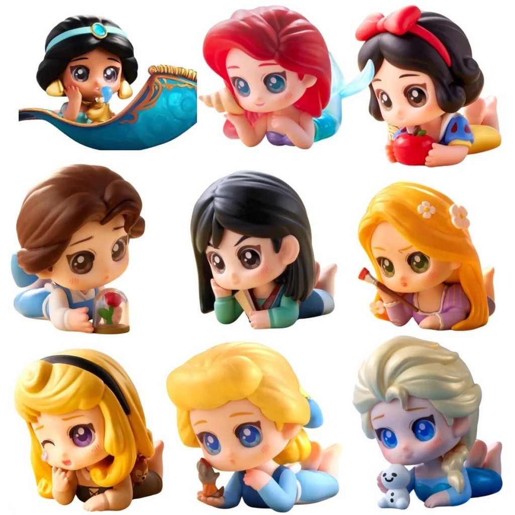 Jual Disney Princess Afternoon Break Series Blind Box Mulan Belle Rapunzel Cinderella Elsa ...