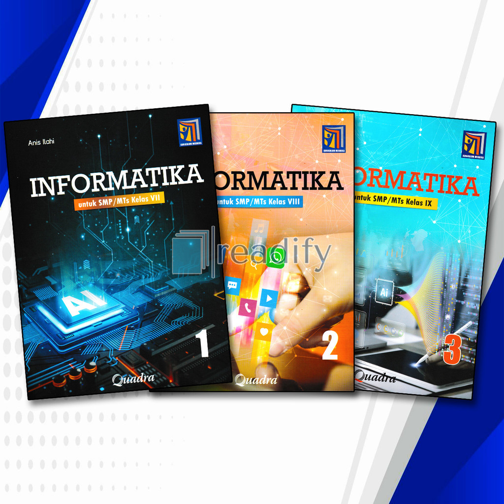Jual Informatika Kelas 7 8 9 SMP/MTs Quadra Kurikulum Merdeka Revisi Terbaru | Shopee Indonesia