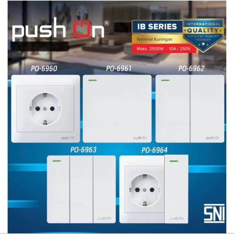 Jual PUSH ON IB Saklar Engkel / Seri / Triple / Stop / Engkel Stop ...