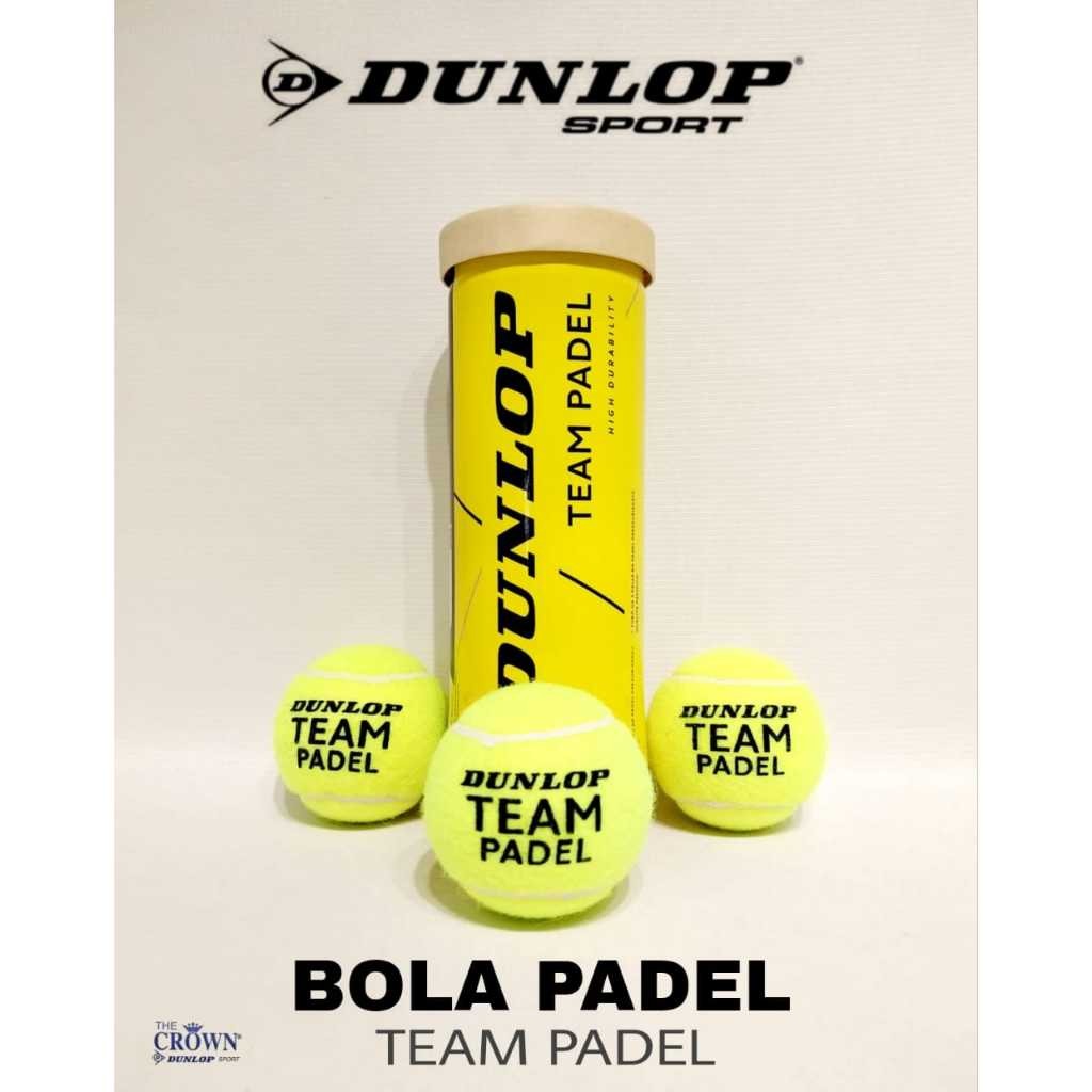 Jual Bola PADEL DUNLOP TEAM PADEL BALL Isi 3 100% ORIGINAL DUNLOP ...