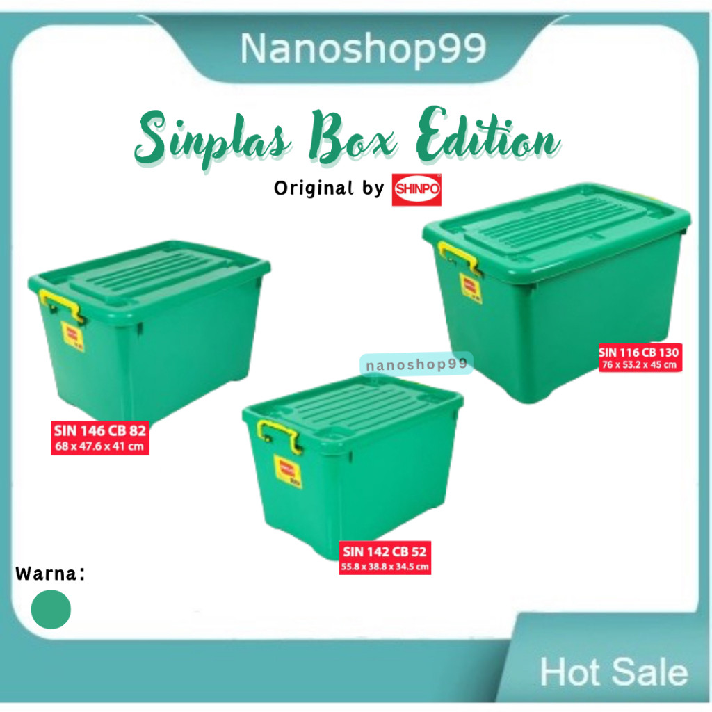 Jual Container Box SINPLAS Cb 82 Liter / Kontener Box 82 Liter Sin 146 ...