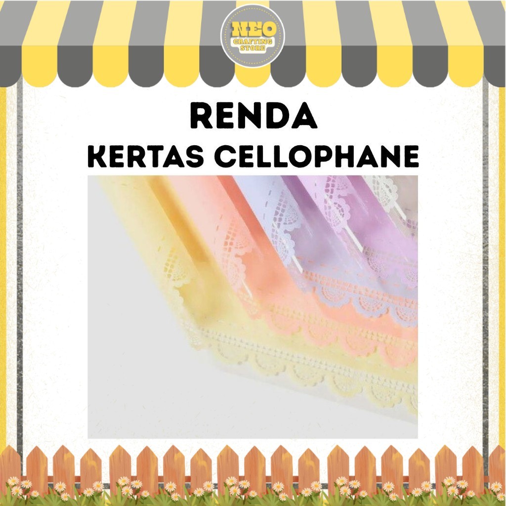 Jual (20 LEMBAR) Kertas Cellophane Buket Bunga - RENDA - Flower ...
