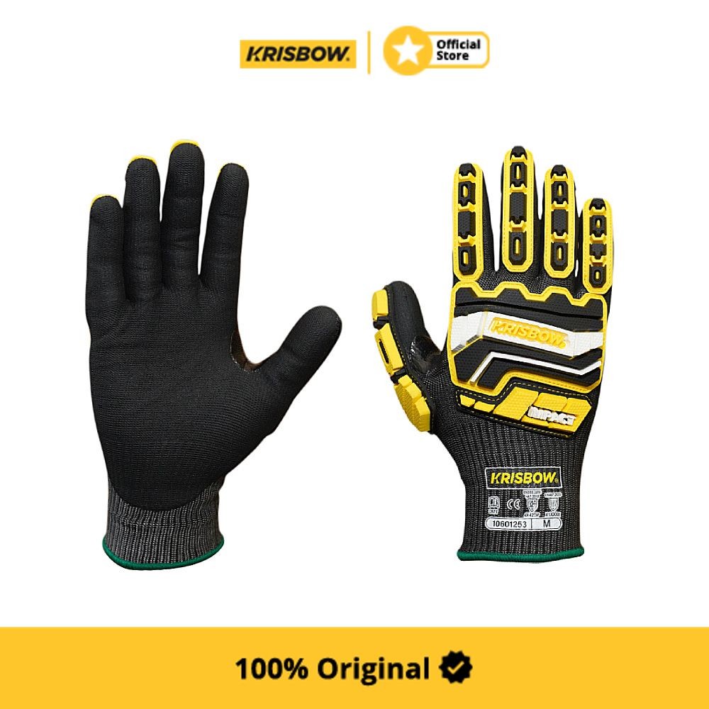 Jual Krisbow Ukuran L Sarung Tangan Pengaman Impact Srsg513 - Hitam ...
