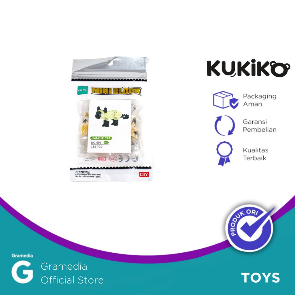 Jual Kukiko Mini Block Pet Cat 698a | Shopee Indonesia