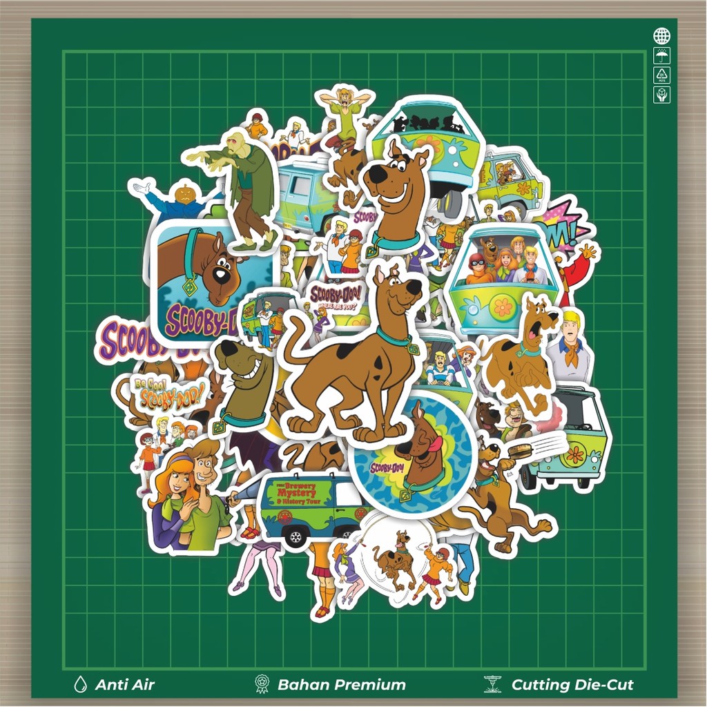 Jual HOT 50 PCS STIKER Warner Bros Series Scooby Doo Stiker Fashion ...