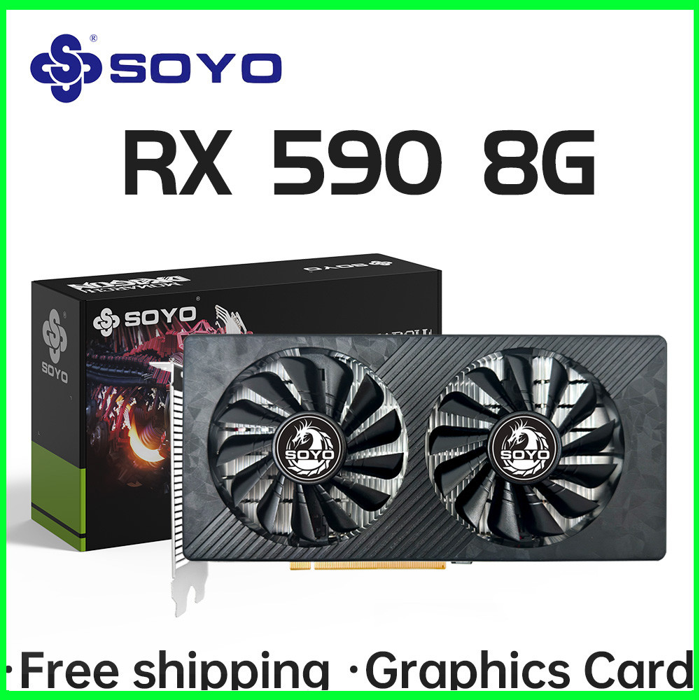 Jual SOYO AMD RX 590 8GB Placa De Video Gaming Graphics Card GDDR5 ...