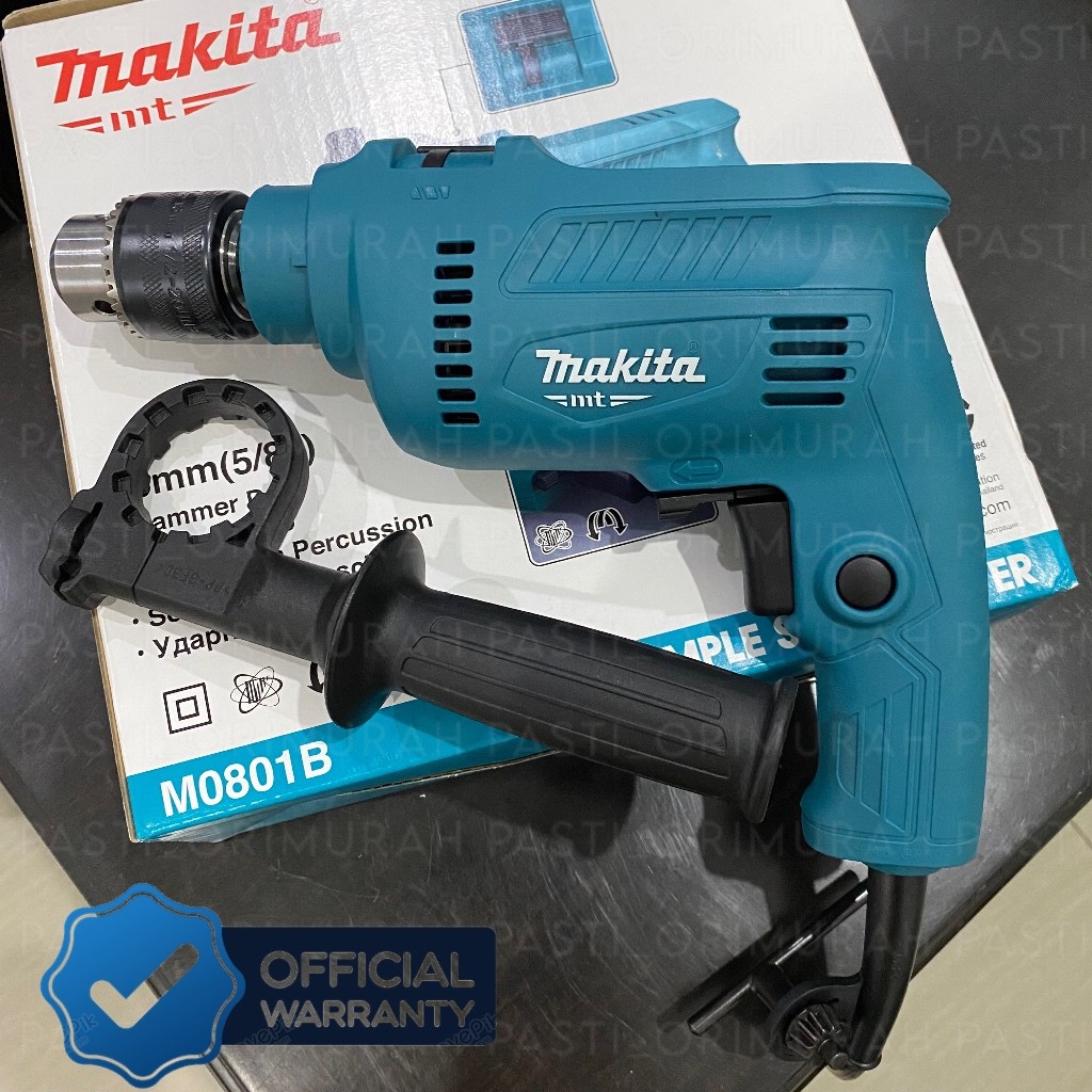 Jual HARGA TERJANG Mesin Bor Tangan Makita 10mm 13mm Bor Besi Kayu Beton Tembok M0801B M0600B M ...