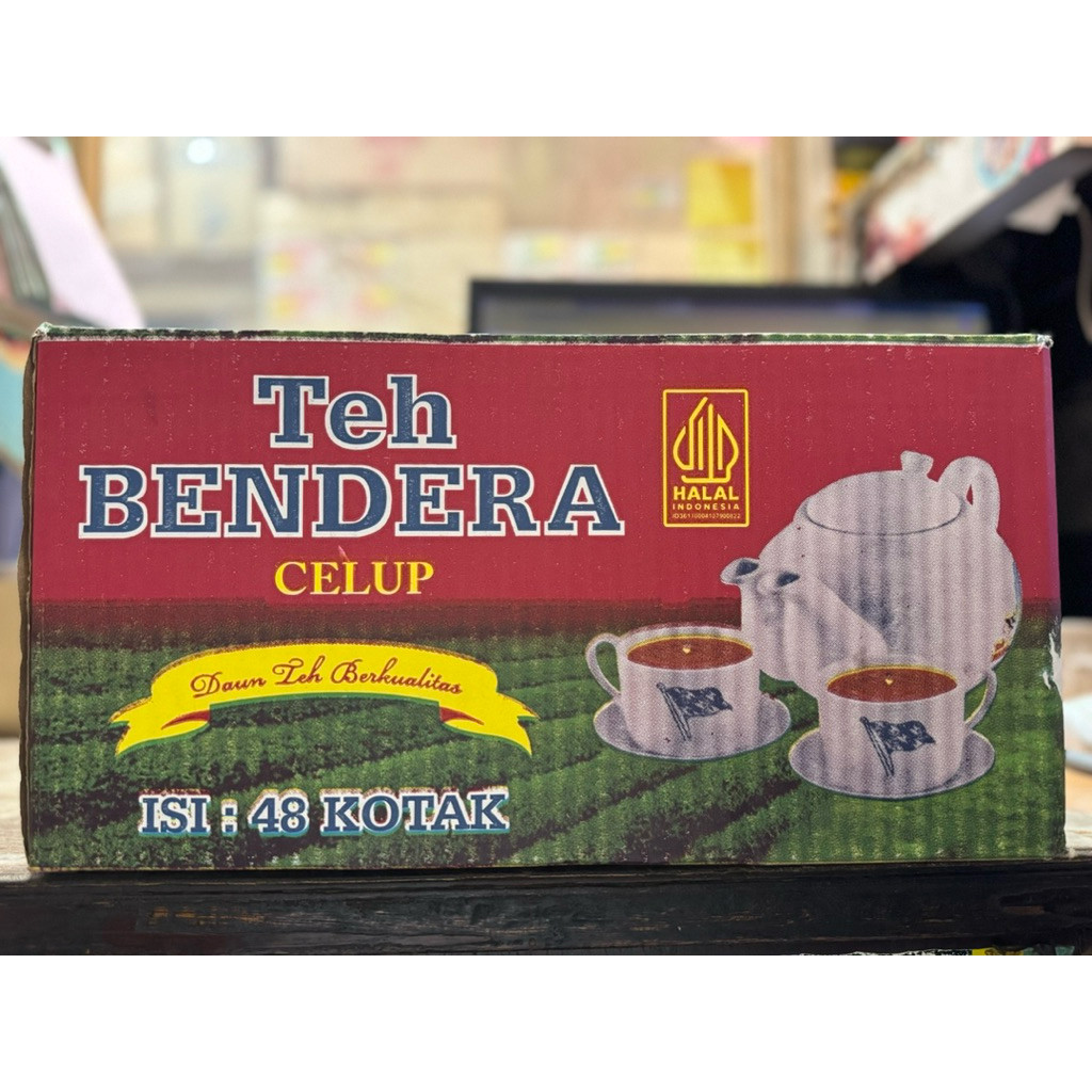 Jual Teh Bendera Celup kotak 25 kantong @ 48 kotak / 1 dus | Shopee ...