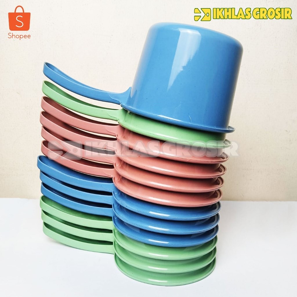 Jual 12 PCS Gayung Mini Warna / Gayung Plastik Tebal Tahan Banting By ...