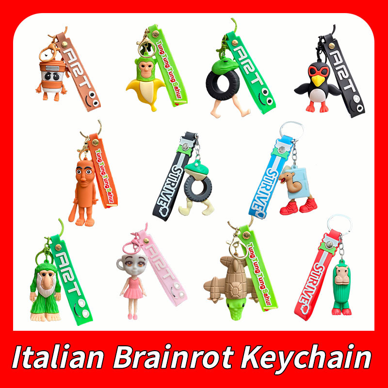 Jual Italian Brainrot Keychain Figure Tung Tung Tung Sahur keyring ...