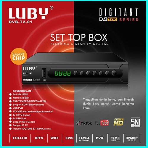 Jual Set Top Box Luby DVBT2 Receiver TV STB Digital DVB T2 | Shopee Indonesia