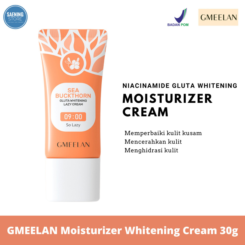 Jual GMEELAN Krim Pemutih Wajah Moisturizer 30g Niacinamide Gluta ...