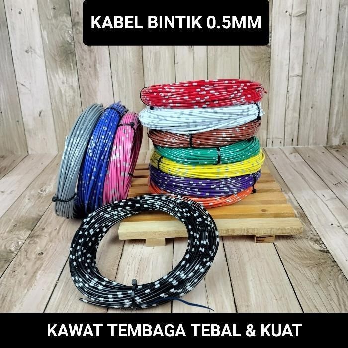 Jual Kabel Bintik Serabut Tembaga 0.5 MM Motor Mobil Otomotif - PER-ROL | Shopee Indonesia