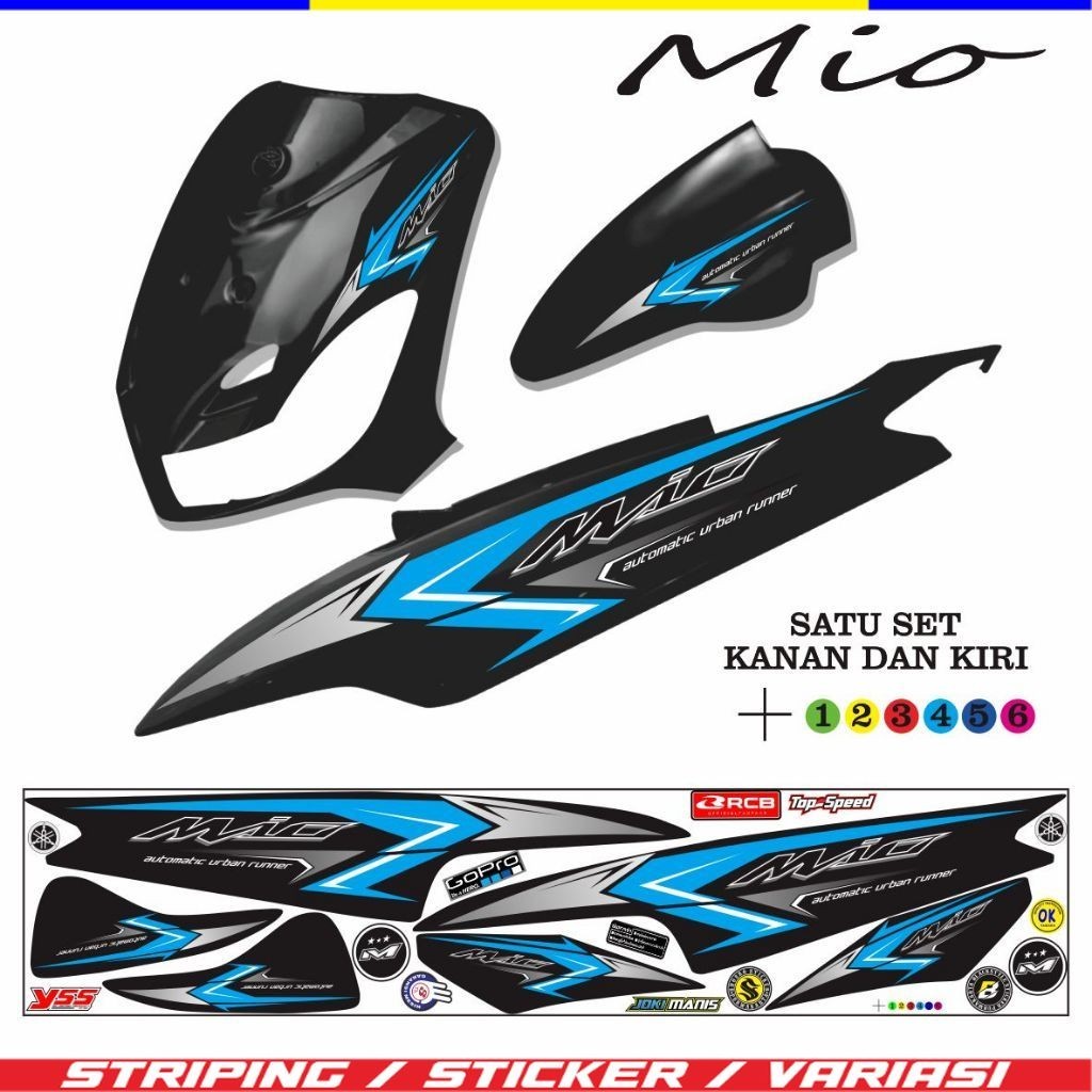 Jual STRIPING MOTOR MIO STRIPING MIO SMILE 110 / STIKER POLET MIO OLD ...