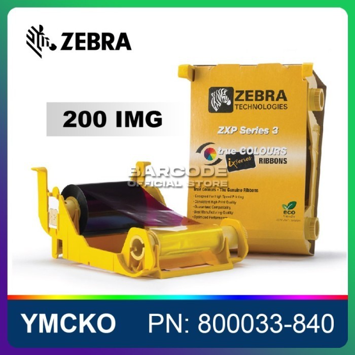 Jual RIBBON TINTA WARNA PRINTER ZEBRA ZXP3 - ZXP SERIES 3 - YMCKO ...