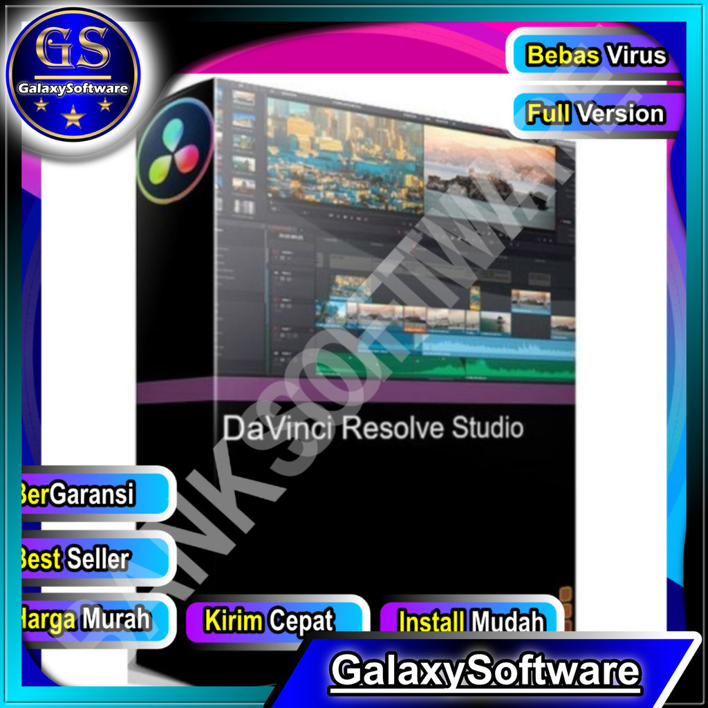 Jual DaVinci Resolve Studio v18 2023 LifeTime Full Version video editor - GalaxySoftware ...